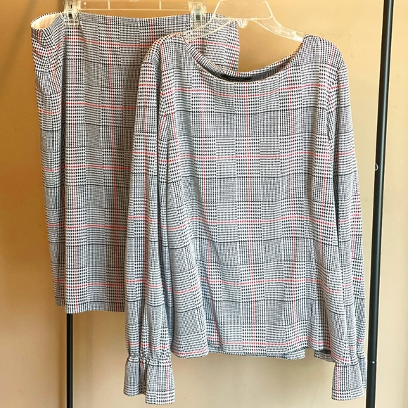 Nine West | Skirts | Nine West Plaid Skirt Set | Poshmark
